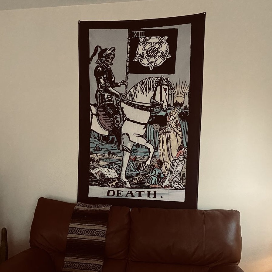 Death Tarot Tapestry – Tarot Wall Hanging - Nirvana Threads