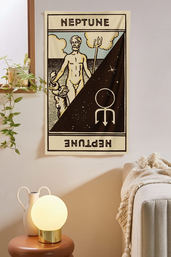 Neptune Mythology Solar Astrology Tapestry - Nirvana Threads