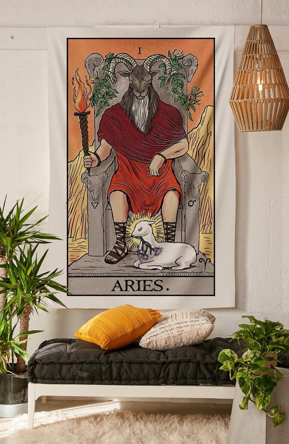 The Aries Emperor Tapestry Zodiac-Tarot Astrology - Nirvana Threads